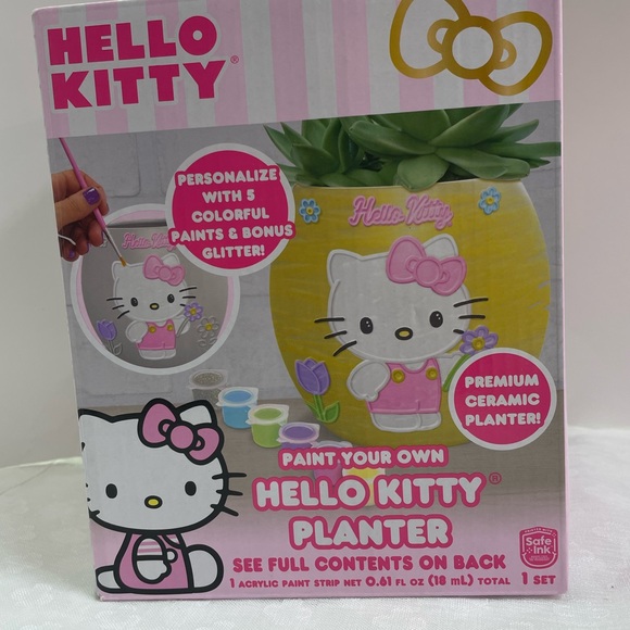 Sanrio | Art | Hello Kitty Planter Paint Your Own 4 | Poshmark